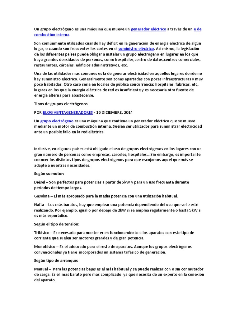 Gener Adores | PDF | Generador eléctrico | Corriente eléctrica