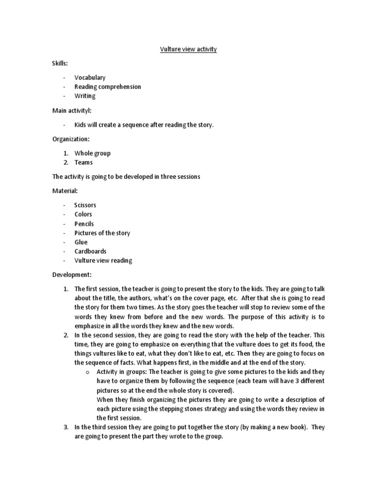 Vulture view reading sequence | PDF