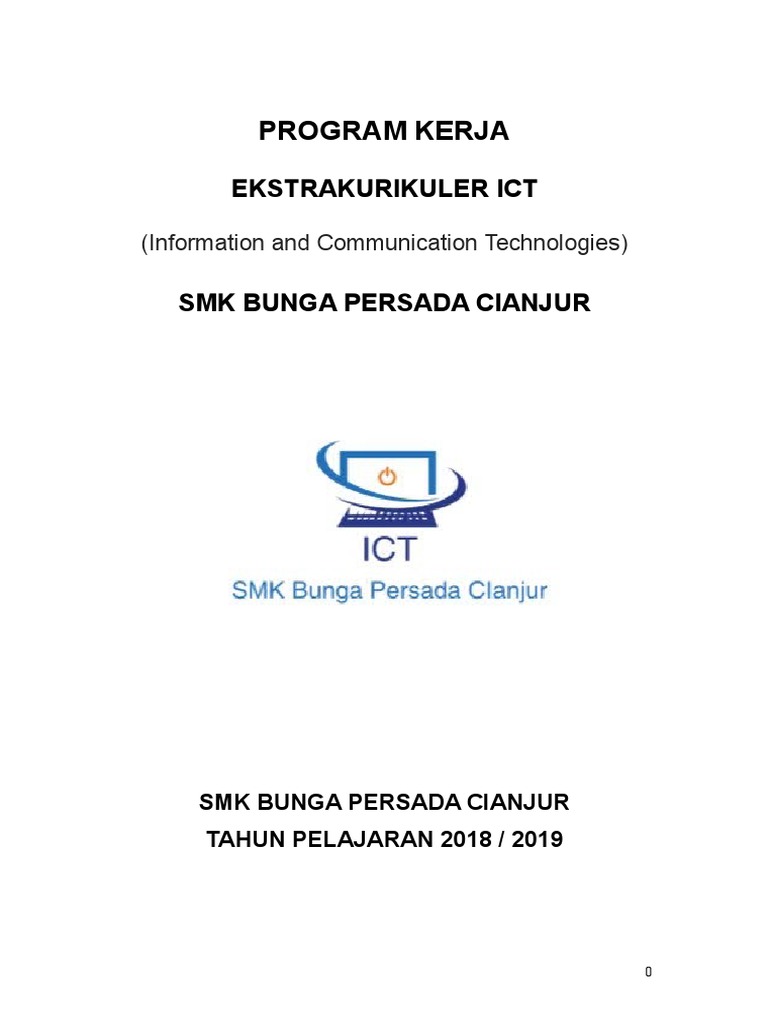 Program Kerja Ekskul Ict | PDF