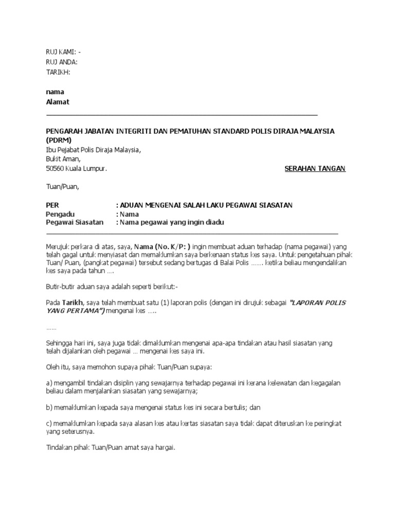 Sample Official Letter | PDF
