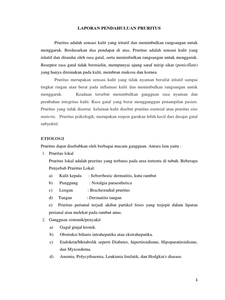 LP Pruritus Lansia | PDF | Pengembangan Diri | Kesehatan Holistik