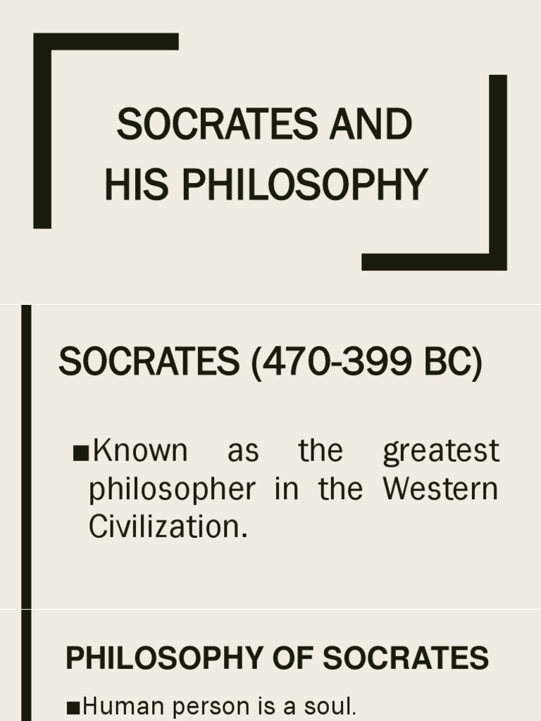 Socrates: Philosophy of the Soul and Wisdom | PDF