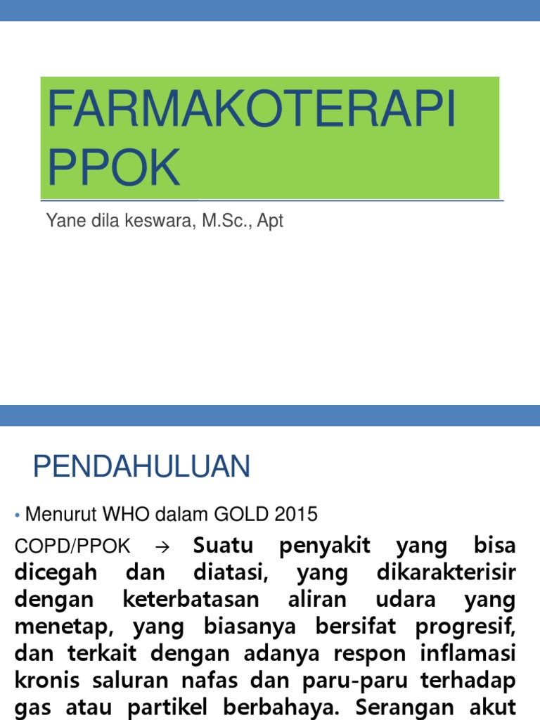 Farmakoterapi Ppok | PDF