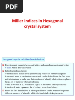 HCP Structure and Miller Indices | PDF | Crystal Structure | Geometry