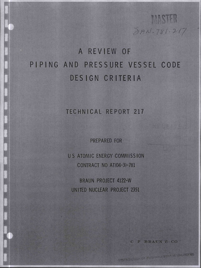 Review of Pressure Vessel Code Design Criteria | PDF | Stress ...