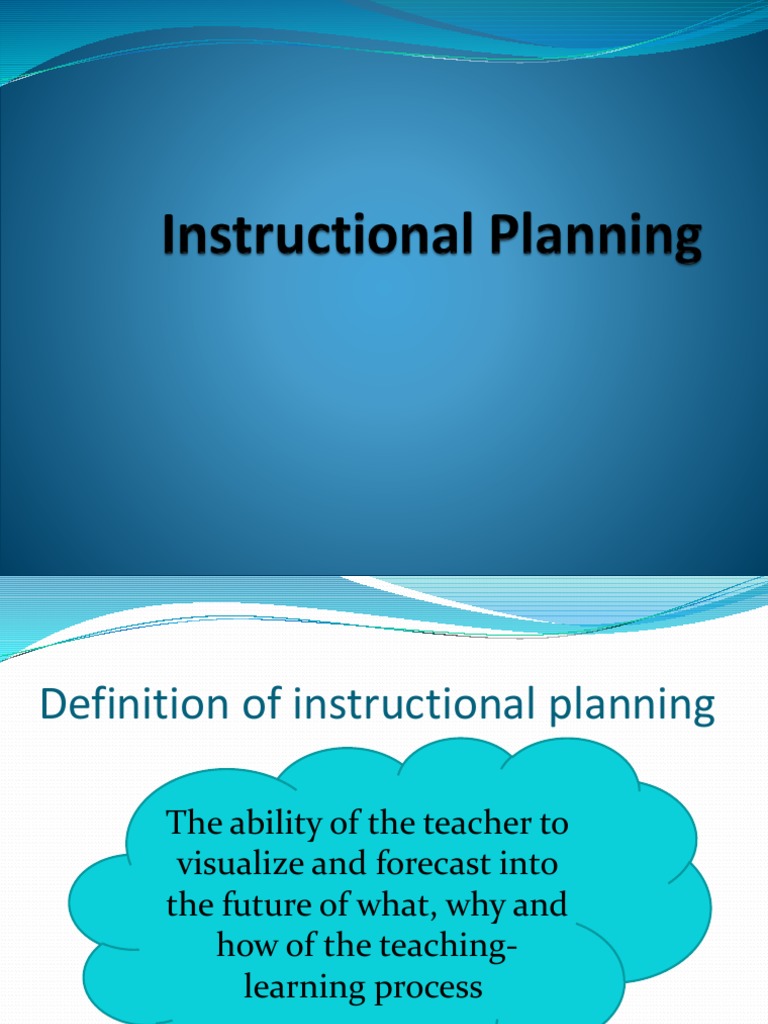m4 Assignment Instructional Planning 1 | PDF | Lesson Plan | Teachers