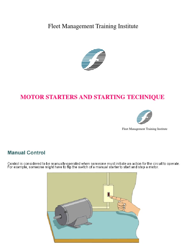 Fleet Management Training Institute: Motor Starters and Starting Technique | PDF | Business