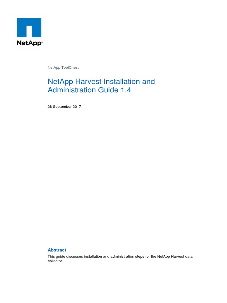 NetApp Harvest 1.4 Document | PDF | Transport Layer Security | Superuser