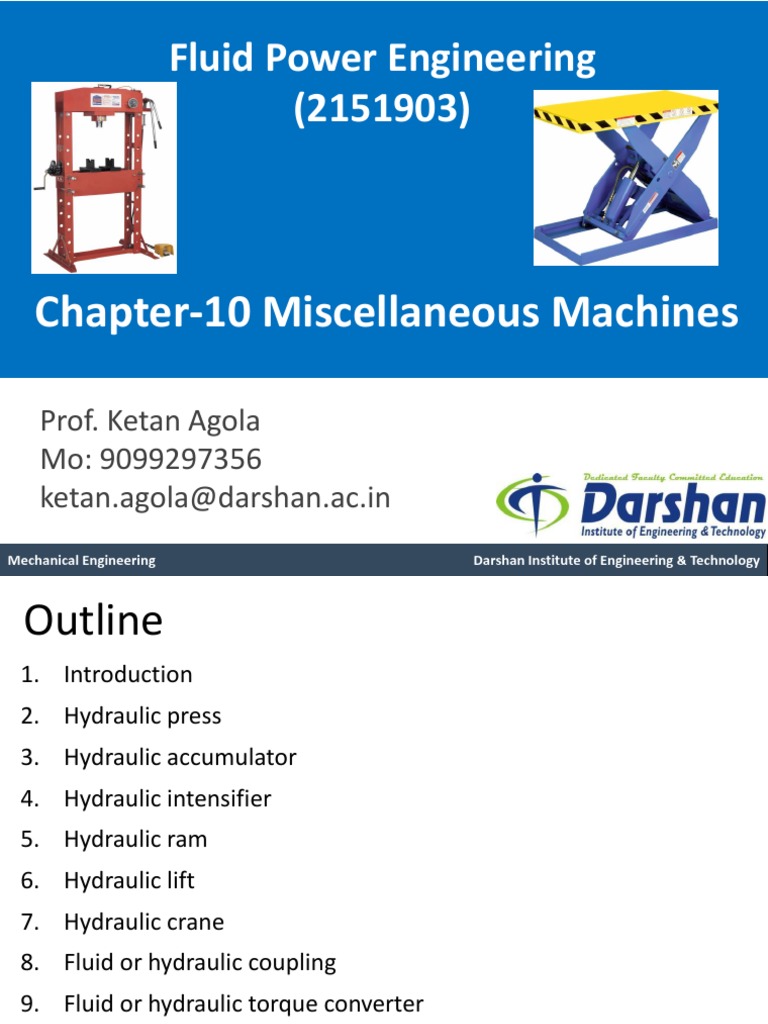 Chapter-10 Miscelleneous Machines | PDF | Crane (Machine) | Elevator