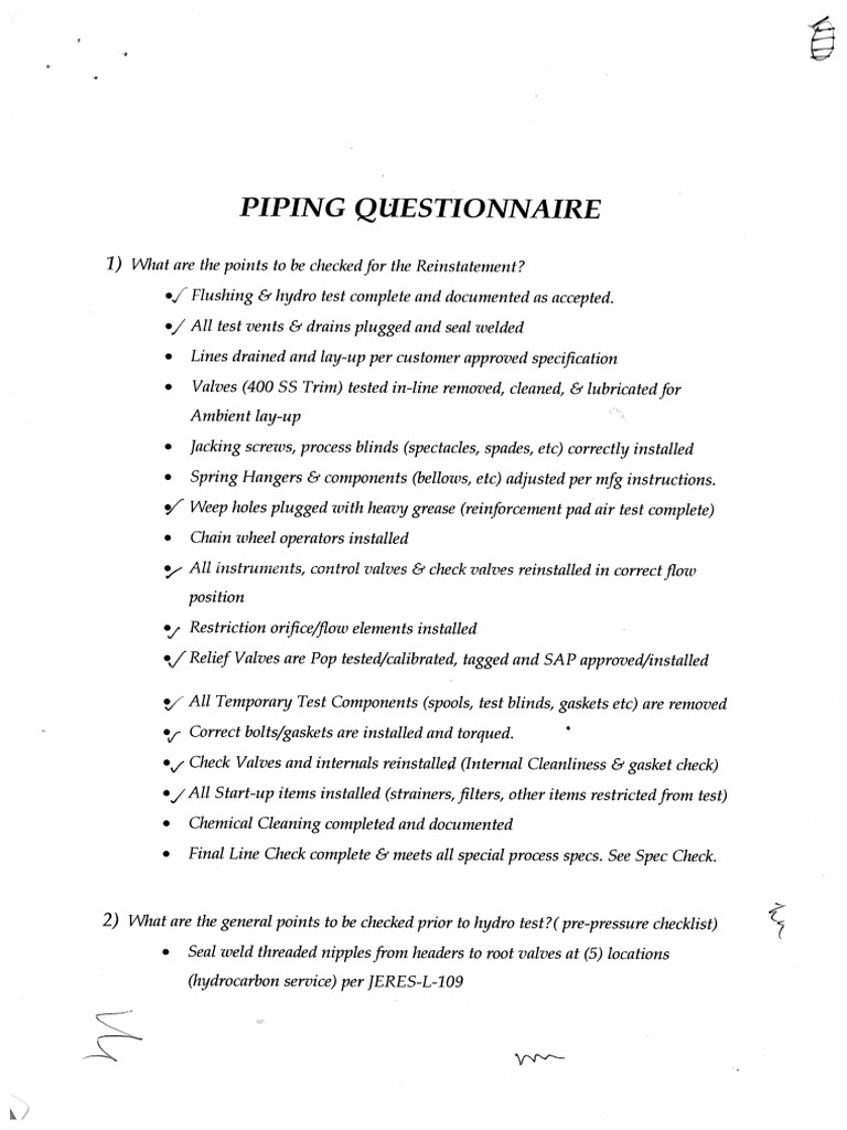 Piping Questions | PDF