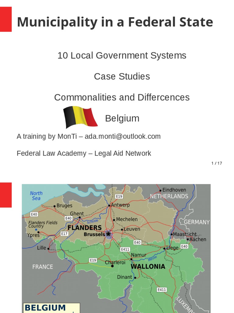 Belgium Local Government Slides | PDF | Local Government | Police