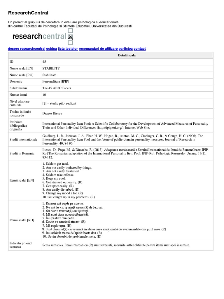 45 Stabilitate | PDF | Language Arts & Discipline