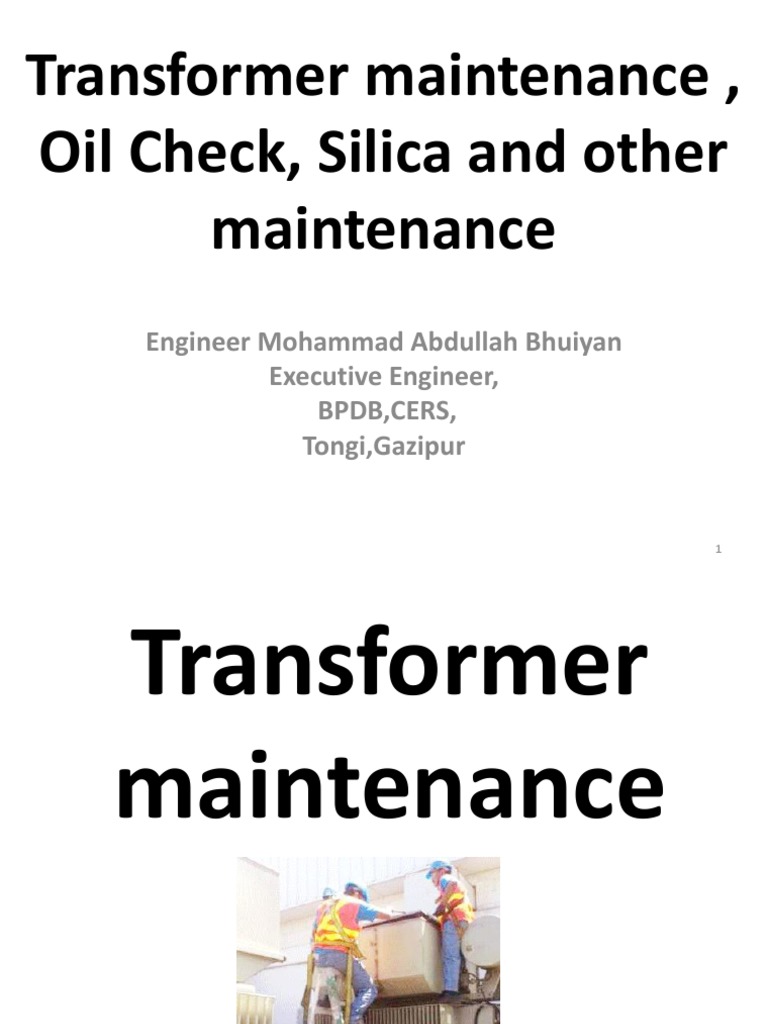 Maintenance of Transformers | PDF | Transformer | Relay