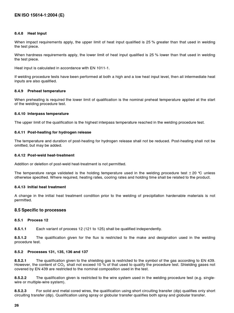 ISO 15614-1 - 2004 - Red Corr 2008-6 | PDF | Welding | Construction