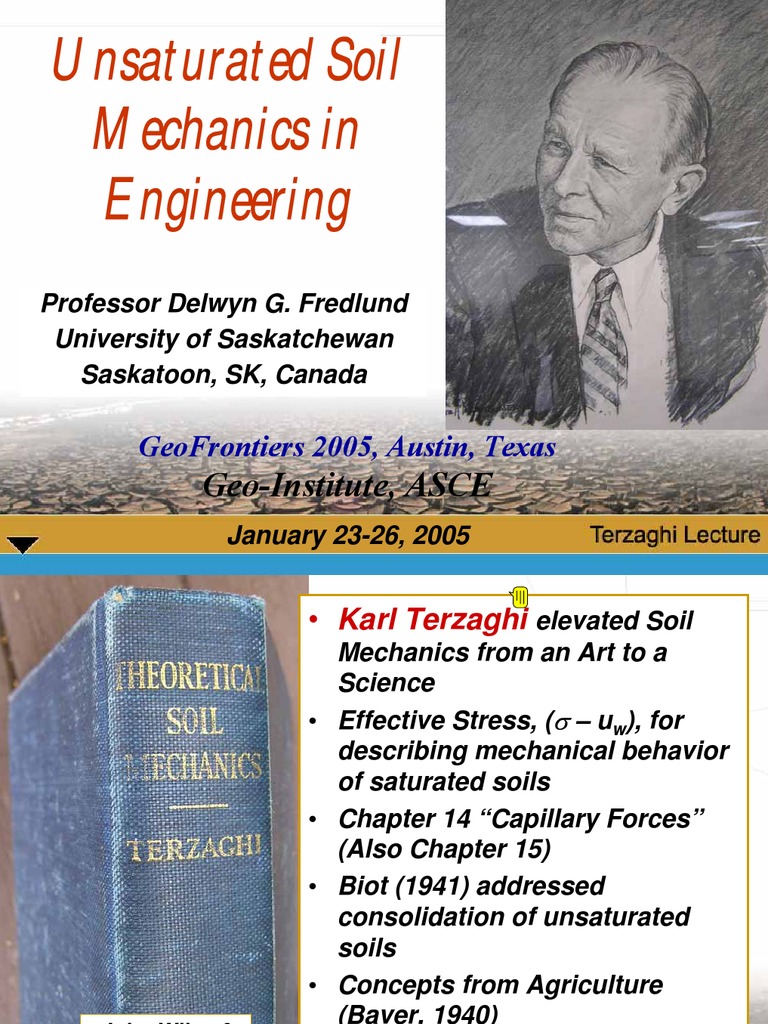 Terzaghi Unsaturated Soil Mechanics (2007) | PDF | Science & Mathematics