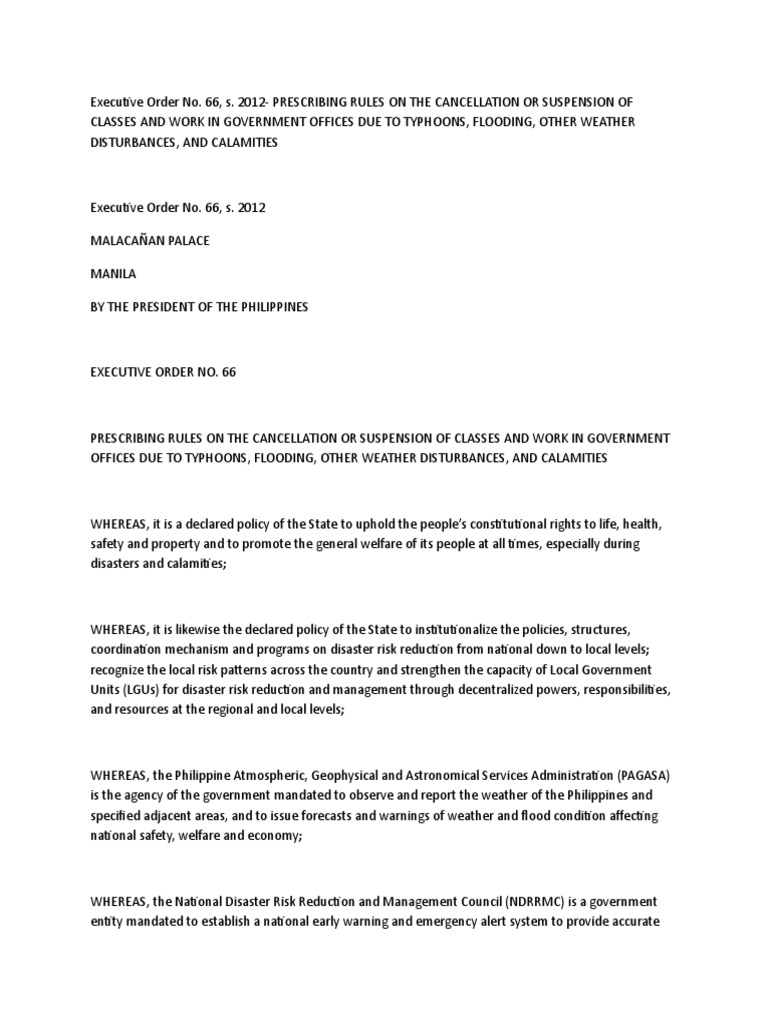 Executive Order 66 | PDF | Public Sphere | Government