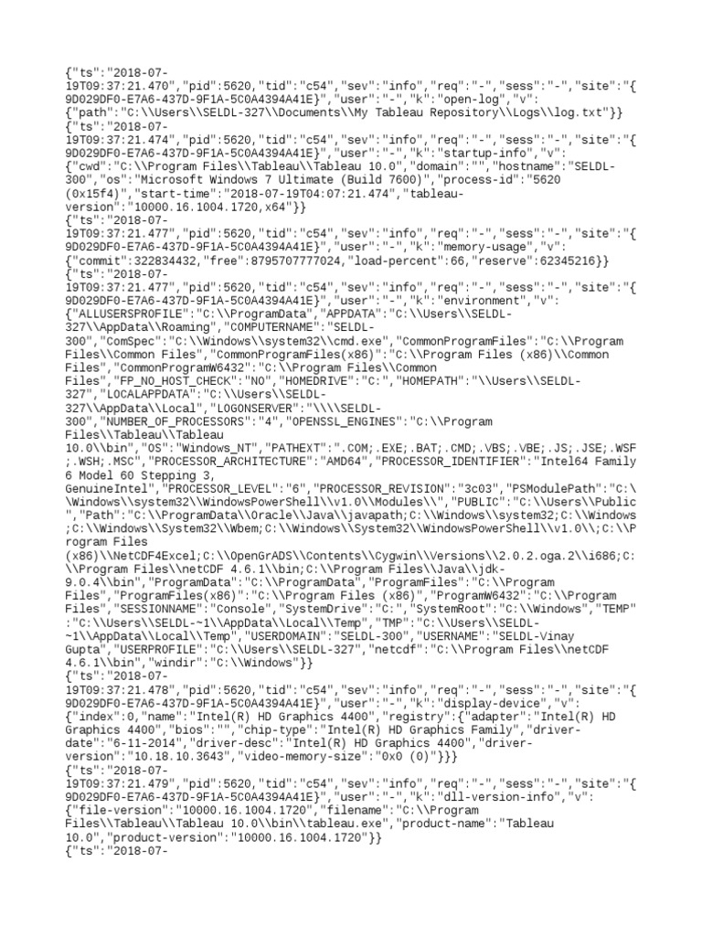 Log | PDF | Operating System Technology | Microsoft Windows
