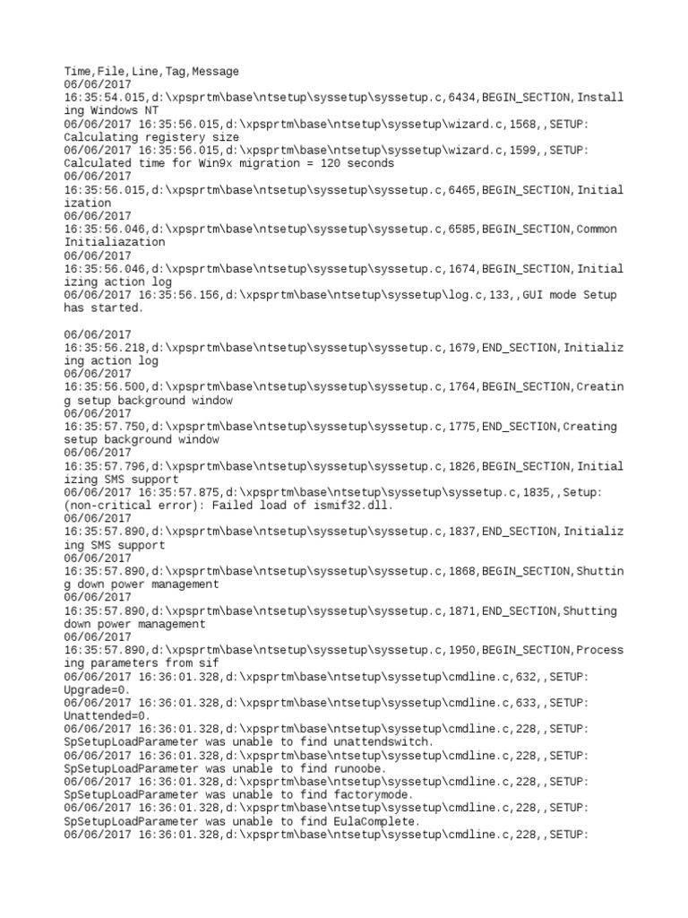 Setup Log VMS | PDF | Windows Registry | Operating System Families