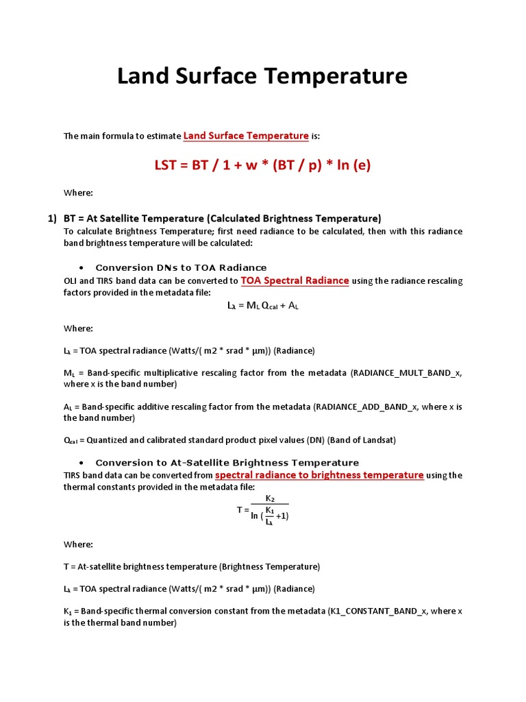 Calculate LST-Single Window Method PDF | PDF