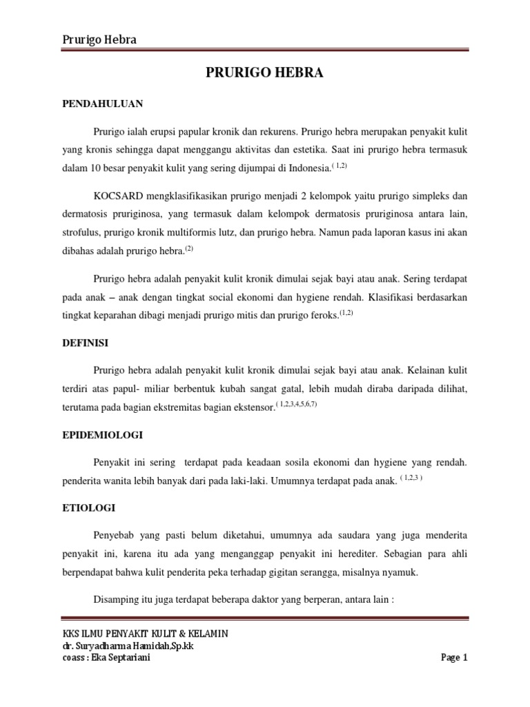 Prurigo Hebra | PDF