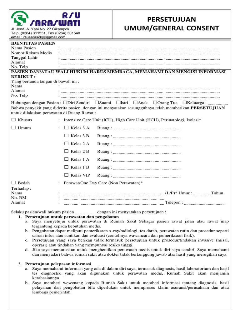 FORM General Consent | PDF
