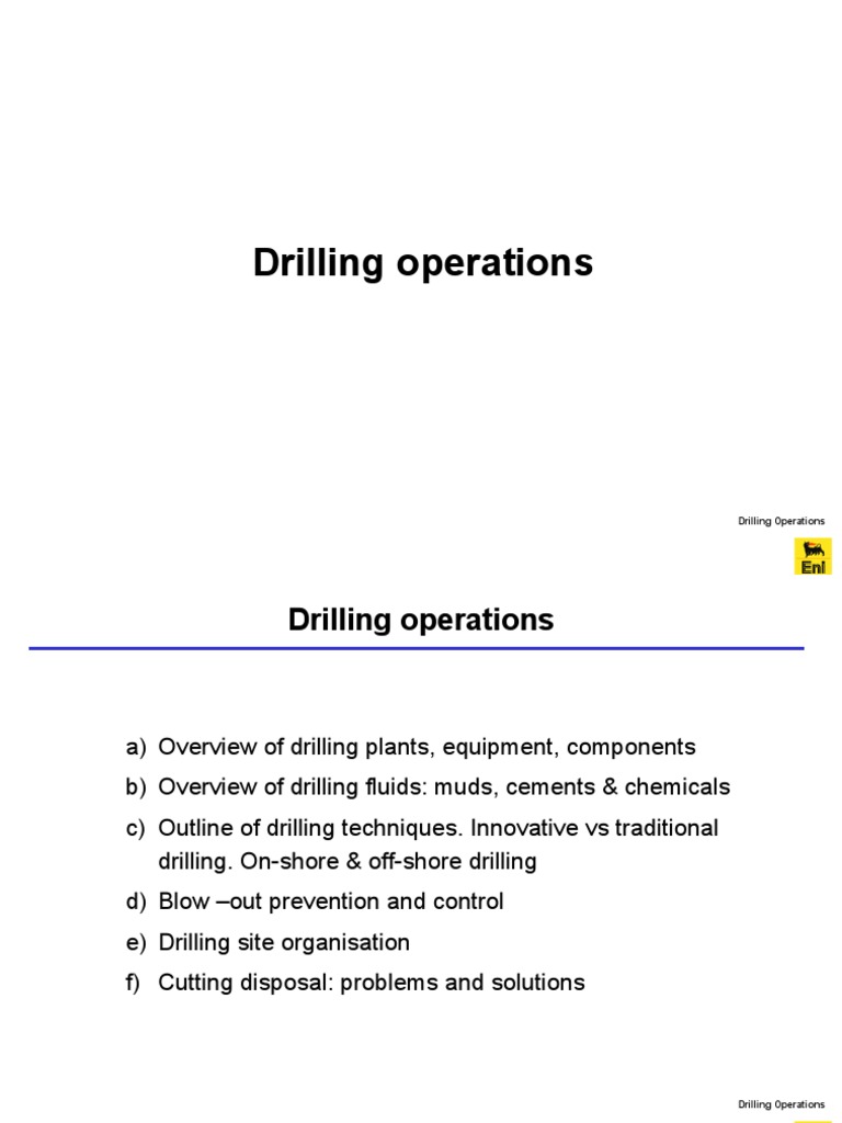 BO 018 Drilling Operations | PDF