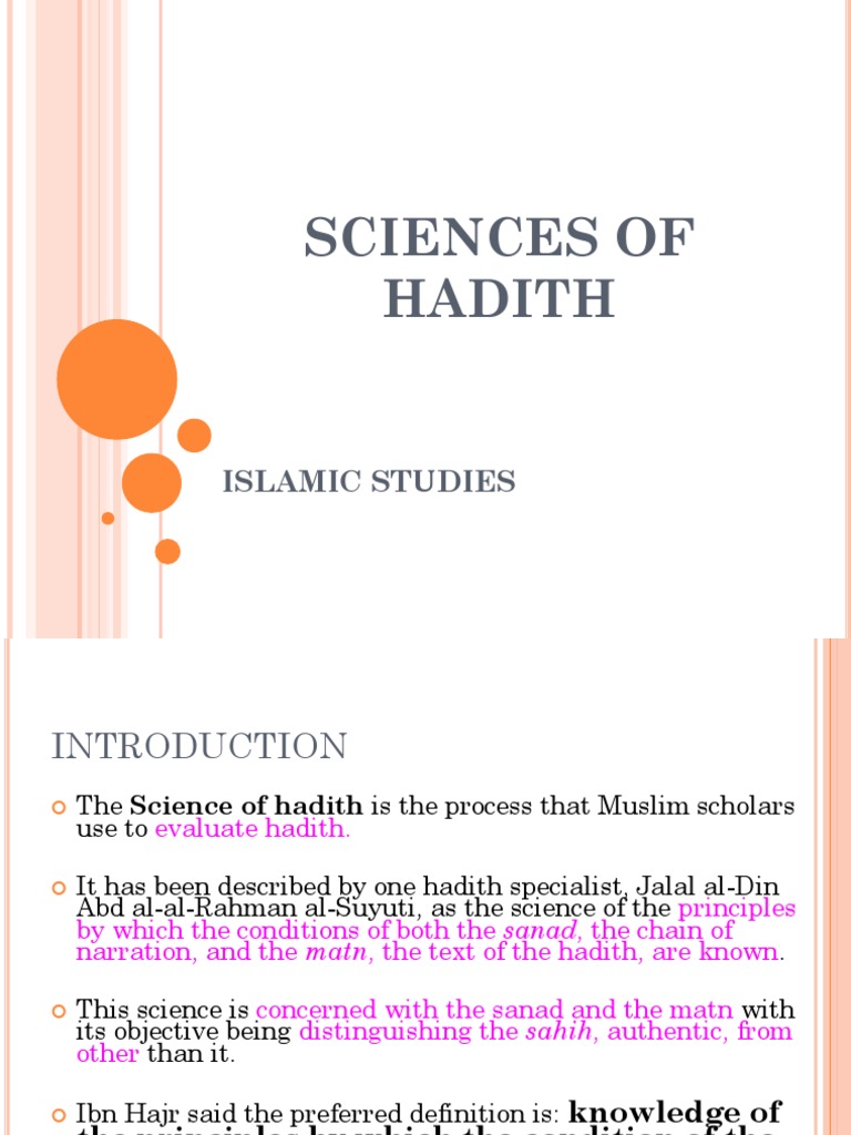 1.3 Ulum Hadith July 2017 | PDF | Hadith | Islam Related Controversies