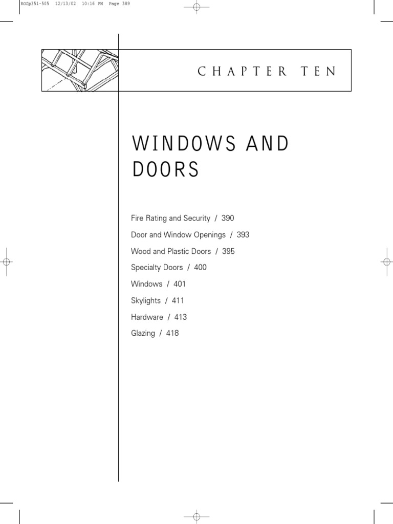 Windows Doors Pdf Download Free Pdf Door Window