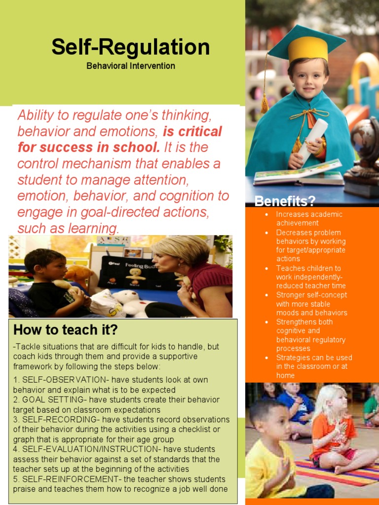 Self Regulation | PDF | Emotional Self Regulation | Teachers