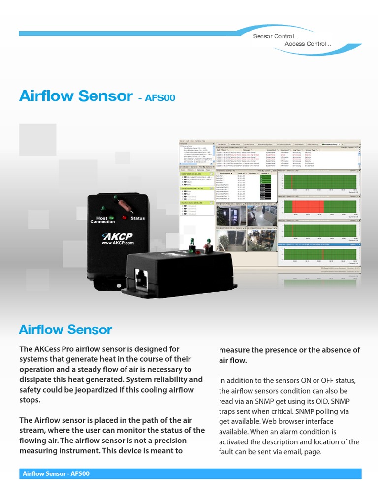 AFS00 Airflow Sensor | PDF | Sensor | Access Control