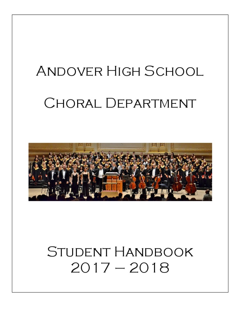 Choir Handbook Example | PDF | Choir | Curriculum