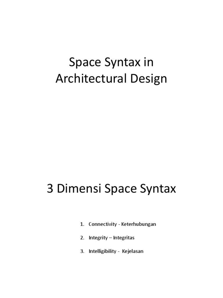 Space Syntax in | PDF | Art | Computers