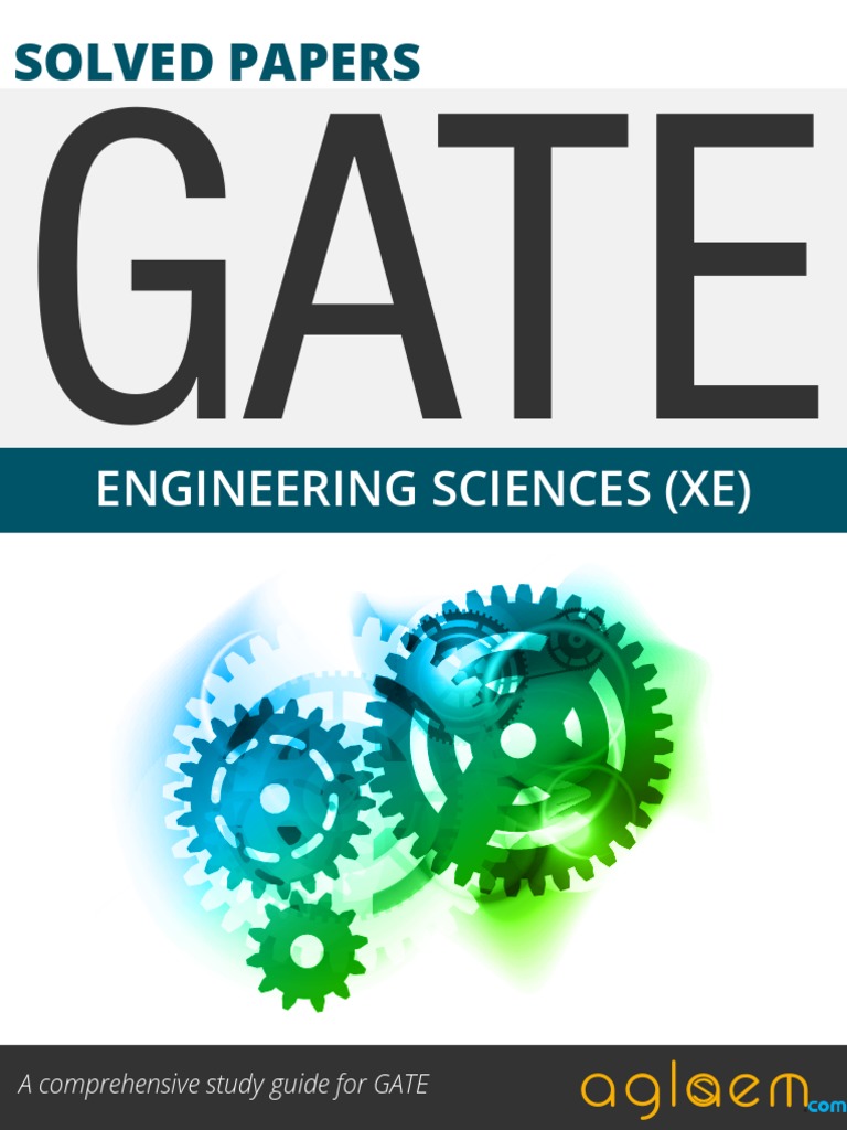 Comprehensive GATE Study Guide: Previous Year Solved Papers and Answer Keys for Engineering ...