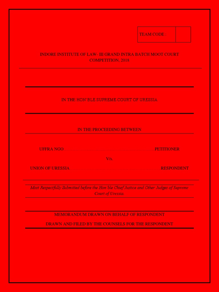 Respondent Cover Page | PDF