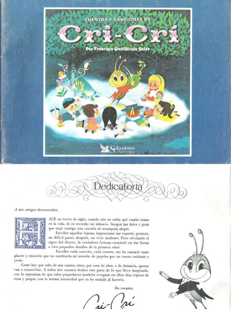 Cuentos y Canciones de Cri-Crí | PDF