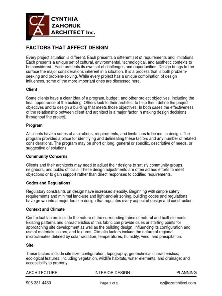 5.+FACTORS+THAT+AFFECT+DESIGN.pdf | Design | Building | Free 30-day ...