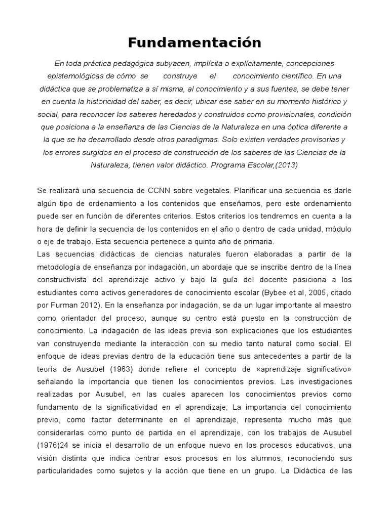 Fundamentación Ciencias Naturales | Descargar gratis PDF | Maestros ...