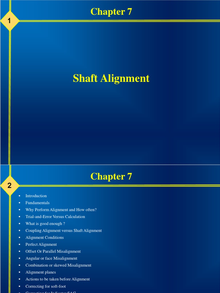 Chapter 7 Shaft Alignment | PDF | Mechanical Engineering | Applied And ...