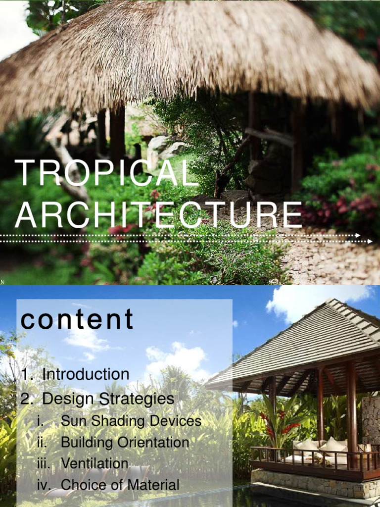 Tropical Architecture Design Strategies | PDF