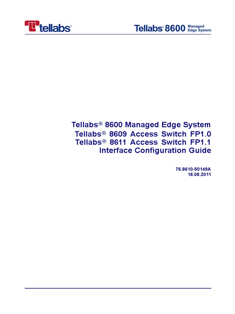 Tellabs 8611 Configuration Guide | PDF | Asynchronous Transfer Mode ...