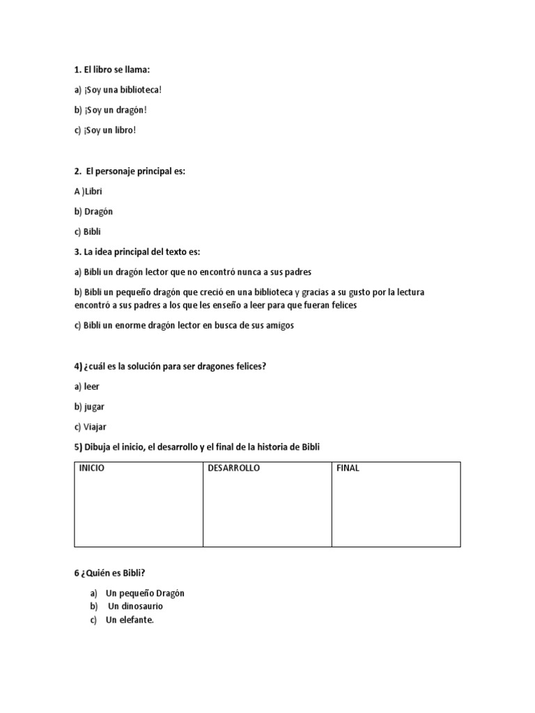 Preguntas Soy Una Biblioteca | PDF