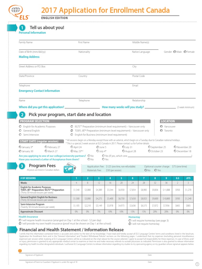 2017 Canada Application | PDF | Fee | Internet Access