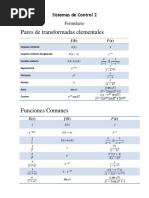 Tablas de Transformada Z | PDF | Matemáticas Aplicadas | Relaciones matematicas