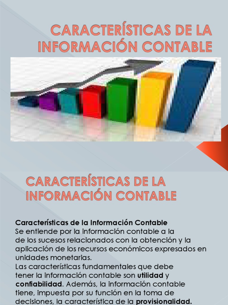 1 Características de La Información Contable | PDF | Contabilidad ...