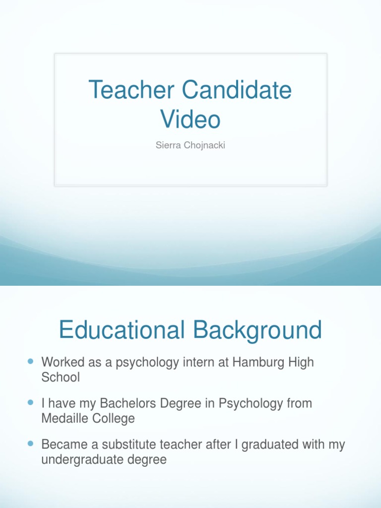 Teacher Candidate | PDF | Learning | Classroom
