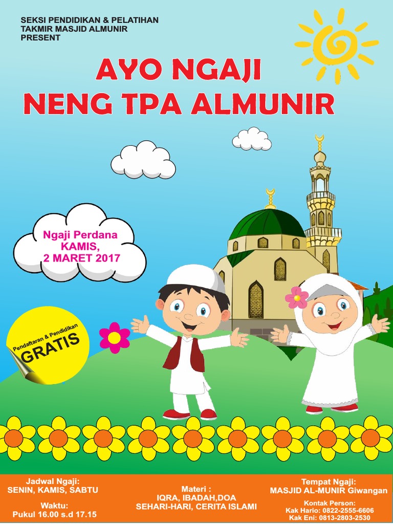 Poster TPA Masjid Al-Munir | PDF