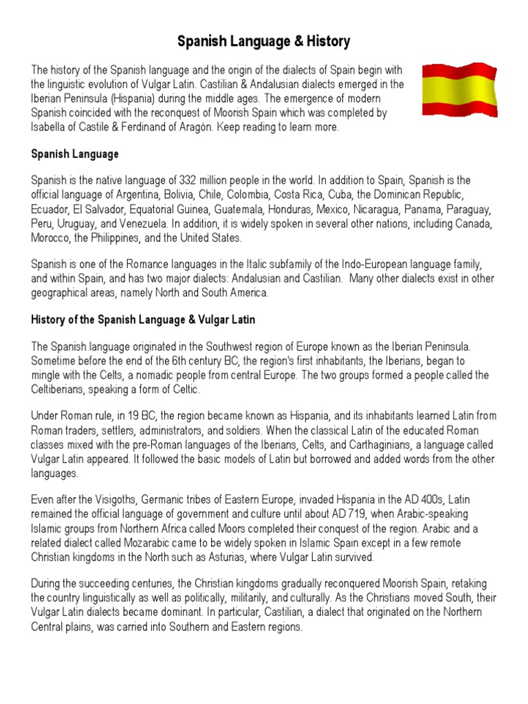 Spanish Language | PDF | Spanish Language | Al Andalus