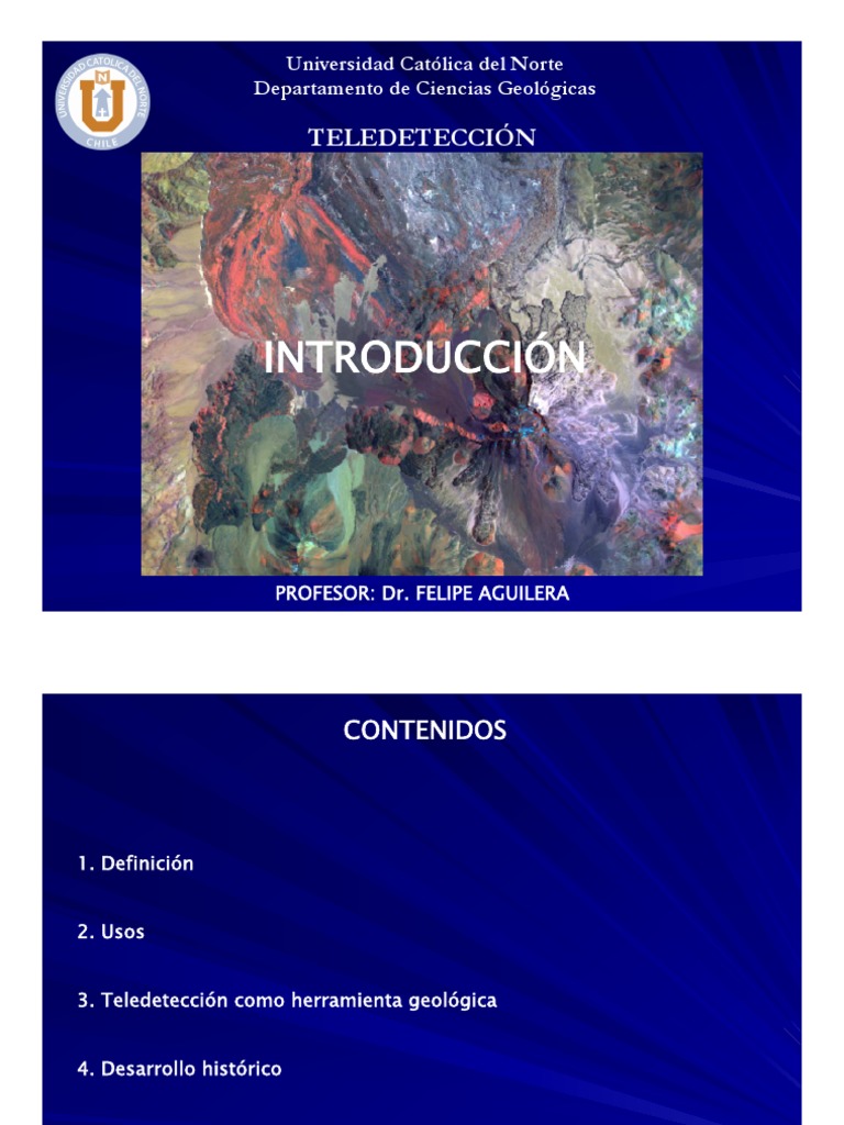 Teledetección: Definición y Usos Geológicos | PDF | Sensores remotos ...