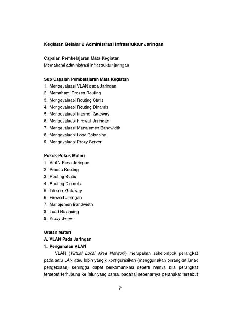 Administrasi Infrastruktur Jaringan | PDF