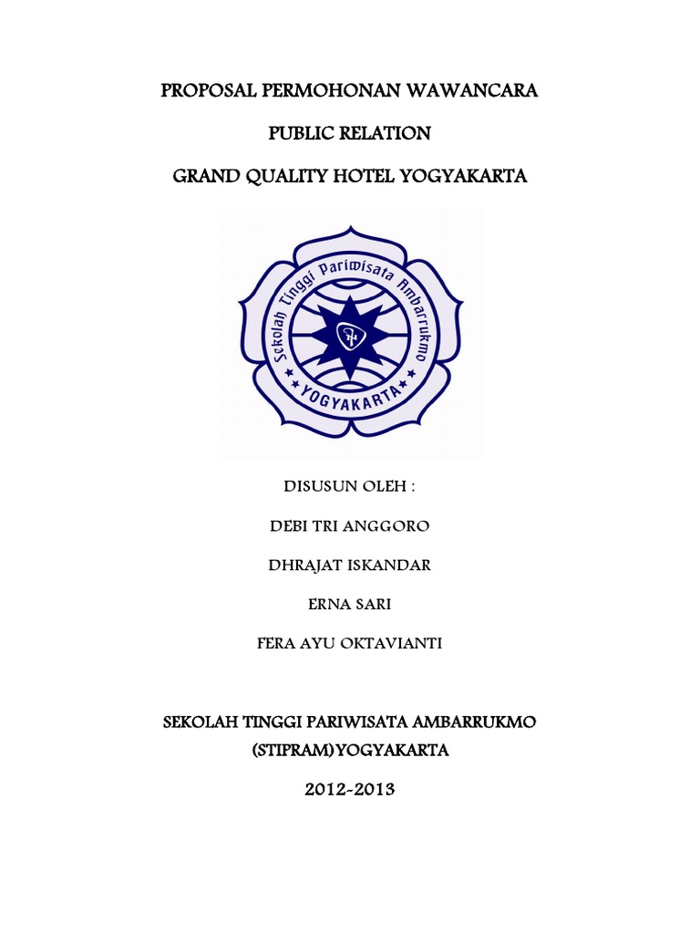 Proposal Permohonan Wawancara | PDF